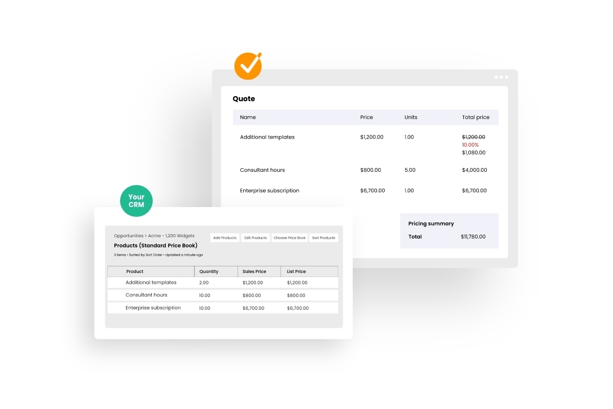 Dynamic & Automated Quoting for your CRM