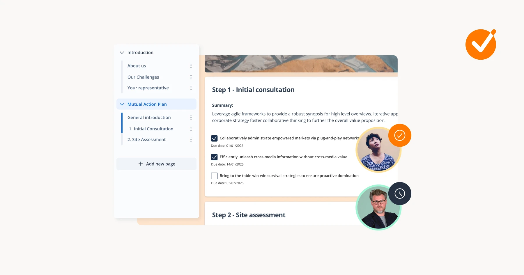 Mutual Action Plan Software in your Digital Sales Room | GetAccept